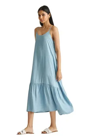REISTOR Flowy Maxi Dress - Ocean Blue