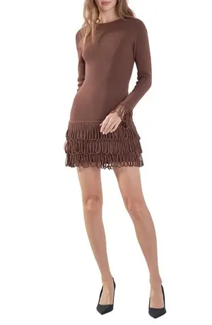 Endless Rose Loop Fringe Mini Dress