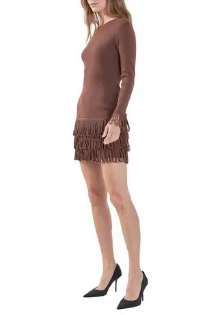 Endless Rose Loop Fringe Mini Dress
