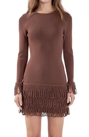 Endless Rose Loop Fringe Mini Dress
