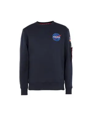 Alpha Industries Crewneck Sweatshirt With Embroidered Logo - Blue