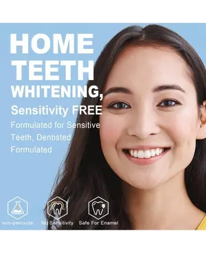 MYSMILE Teeth Whitening Kit For Sensitive Teeth With Led Light