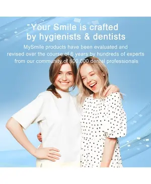 MYSMILE Teeth Whitening Kit For Sensitive Teeth With Led Light