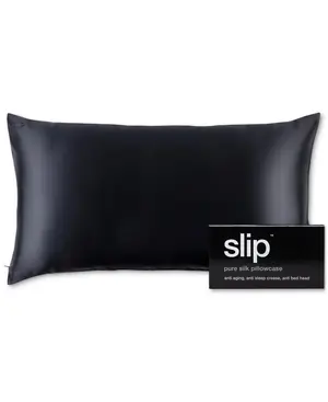 Slip Pure Silk King Pillowcase Black