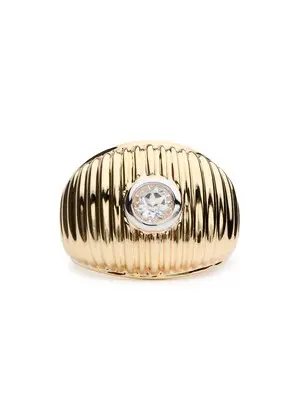 Yvonne Léon 9kt & Topaz Ring - Gold