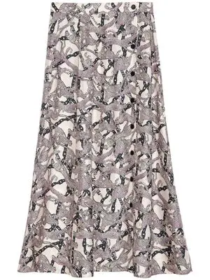 Zadig&Voltaire June Printed Skirt - Neutrals