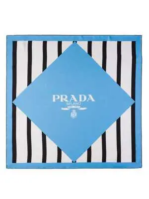 Prada Printed Silk Scarf