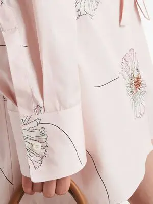 Prada Printed Poplin Shirt Dress
