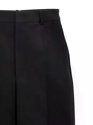 Valentino Garavani Cropped Wide-leg Trousers - Black