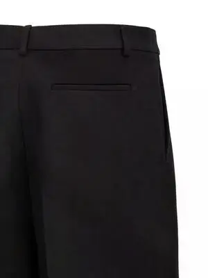 Valentino Garavani Cropped Wide-leg Trousers - Black