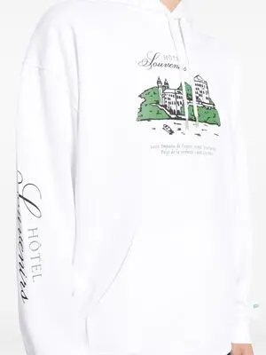 A.p.c. Cotton Graphic Print Hoodie