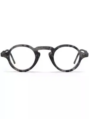 Thom Browne Marbled Round-frame Glasses