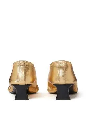Stella McCartney Elsa 40mm Metallic Pumps - Gold