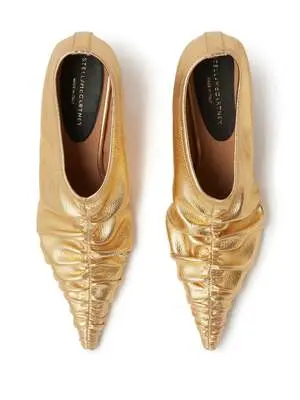 Stella McCartney Elsa 40mm Metallic Pumps - Gold