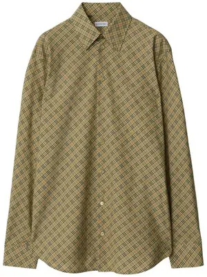 Burberry Check-pattern Cotton Shirt