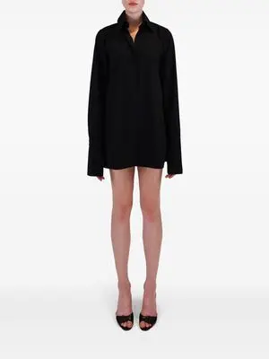Azeeza Kareena Mini Shirt Dress - Black
