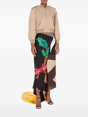 Moschino Raglan-sleeve Cropped Bomber Jacket