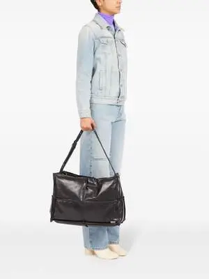 MAISON MARGIELA Logo-plaque Leather Shoulder Bag