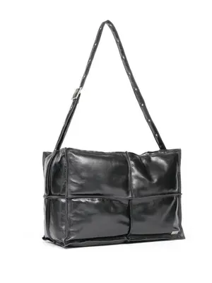 MAISON MARGIELA Logo-plaque Leather Shoulder Bag