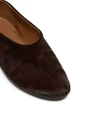 Marsèll Coltellaccio Leather Ballet Flats - Brown