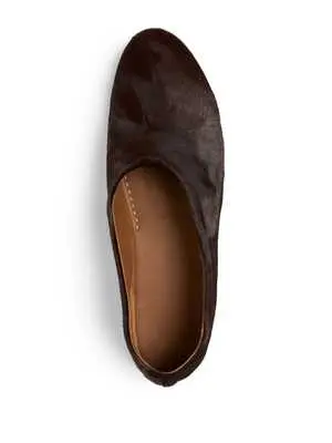Marsèll Coltellaccio Leather Ballet Flats - Brown