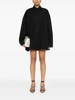 Wardrobe.NYC Mini Shirt Dress - Black