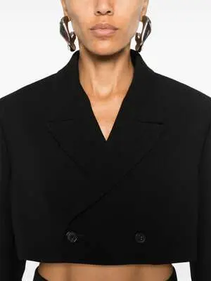 Wardrobe.NYC Cropped Double-breasted Blazer