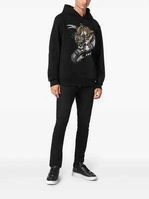 Philipp Plein Crystal Tattoo Hoodie