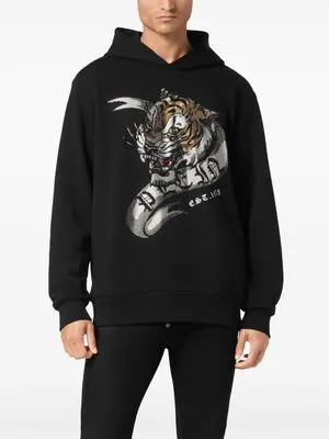 Philipp Plein Crystal Tattoo Hoodie