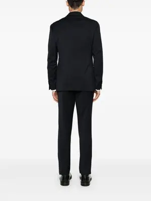 LARDINI Brooch-detail Suit - Blue