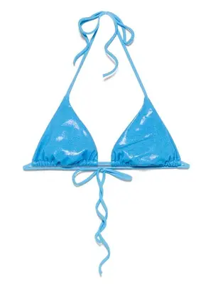 Dsquared2 Metallic Sheen Triangle Bikini Top