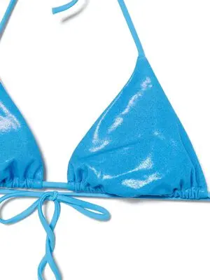 Dsquared2 Metallic Sheen Triangle Bikini Top