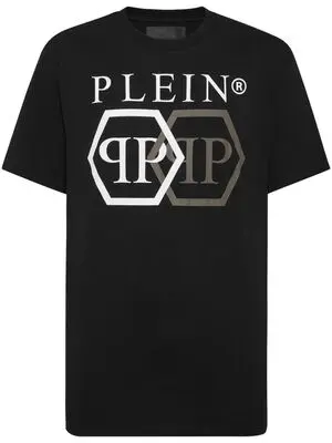 Philipp Plein Ss Stones Hexagon T-shirt - Black