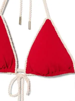 La Perla Monogram Triangle Bikini Top
