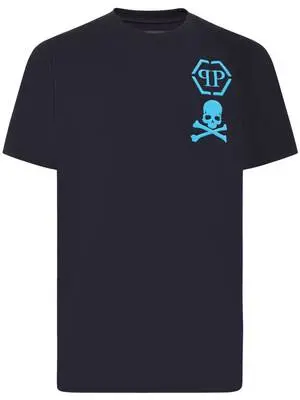 Philipp Plein Ss Skull&bones T-shirt Blue