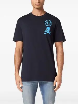 Philipp Plein Ss Skull&bones T-shirt - Blue