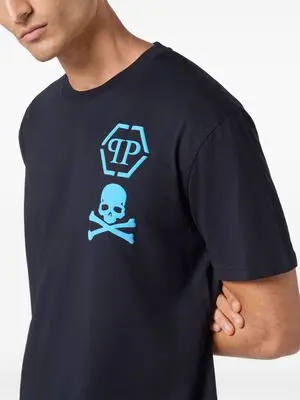 Philipp Plein Ss Skull&bones T-shirt - Blue