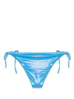 Dsquared2 Logo-lettering Bikini Bottoms - Blue