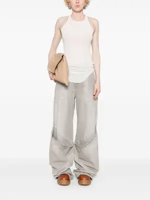 Rick Owens Ribbed Tank Top - White