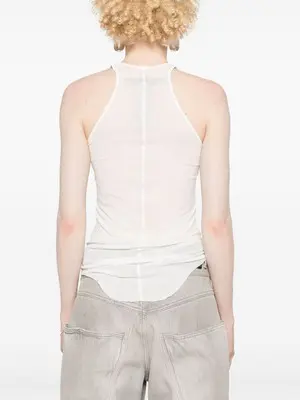 Rick Owens Ribbed Tank Top - White