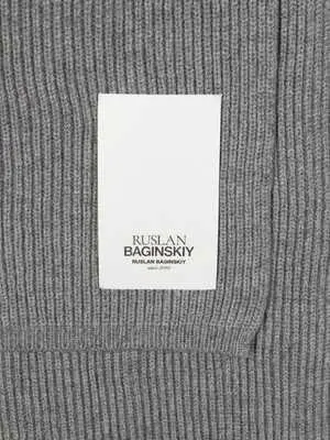 Ruslan Baginskiy Logo-patch Scarf - Grey