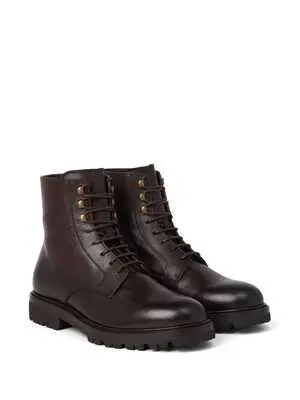 Brunello Cucinelli Leather Ankle Boots - Brown