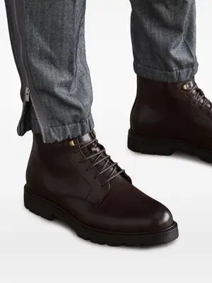 Brunello Cucinelli Leather Ankle Boots - Brown