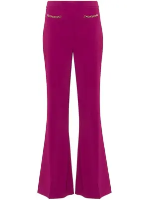 TWINSET Oval T-chain Flared Trousers