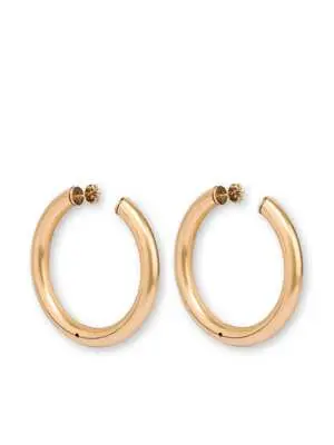 Moschino Polished Hoop Earrings - Gold