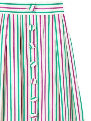 DESTREE Striped Buttoned Skirt