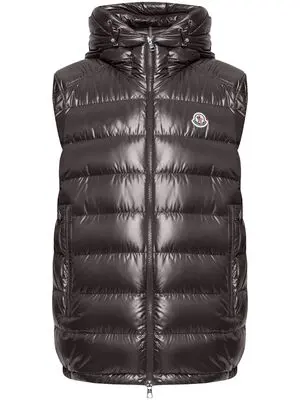 Moncler Barant Padded Vest - Brown