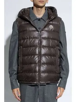 Moncler Barant Padded Vest - Brown