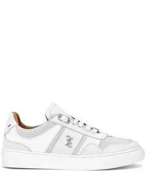 Billionaire Silver Tone Sneakers For Men