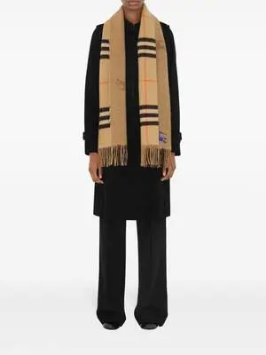 Burberry Reversible Check Cashmere Scarf - Neutrals